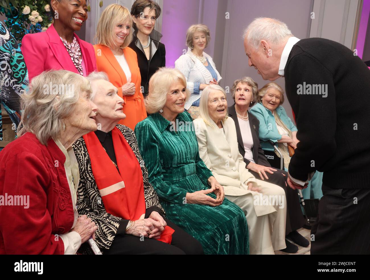 Gyles Brandreth speak to Queen Camilla as whilst posing for a photo ...