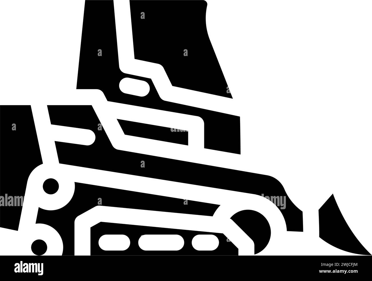 Skid steer Black and White Stock Photos & Images - Alamy