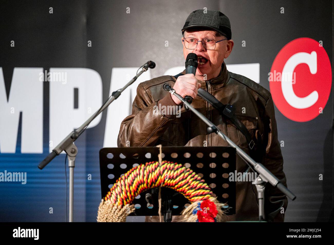 Ronneburg, Germany. 14th Feb, 2024. Robert Farle (non-attached), member ...