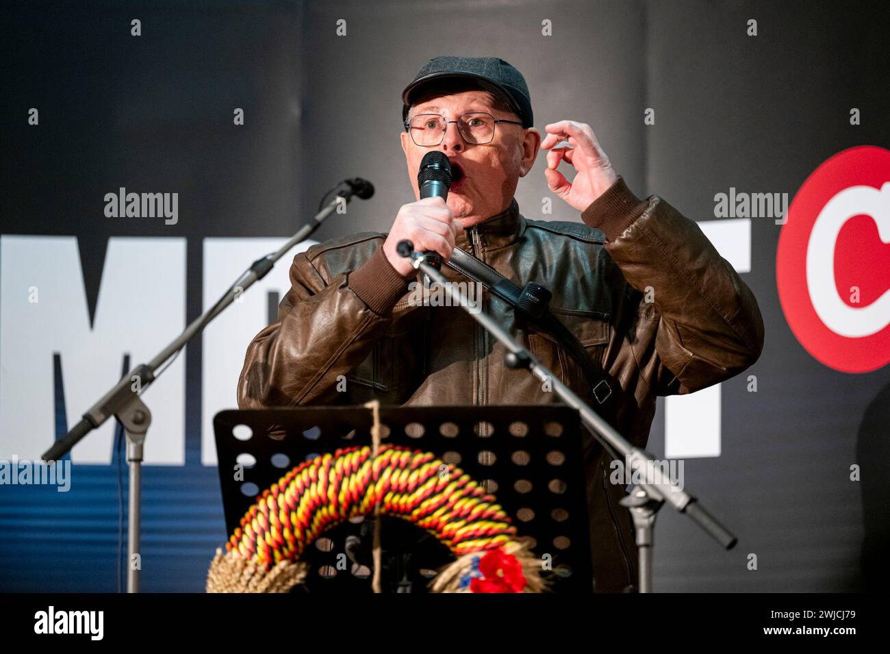 Ronneburg, Germany. 14th Feb, 2024. Robert Farle (non-attached), member ...