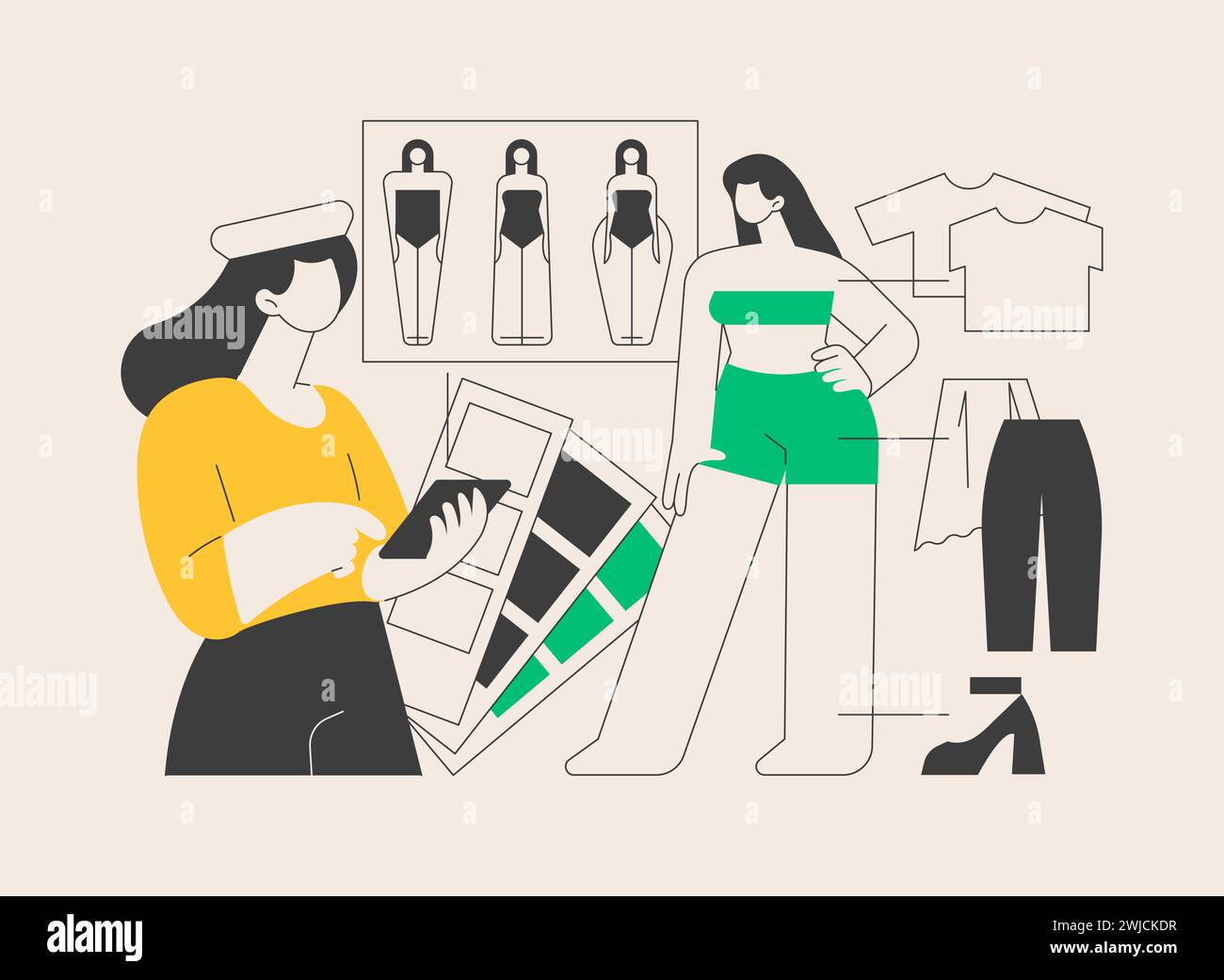 Personal stylist abstract concept vector illustration Stock Vector ...