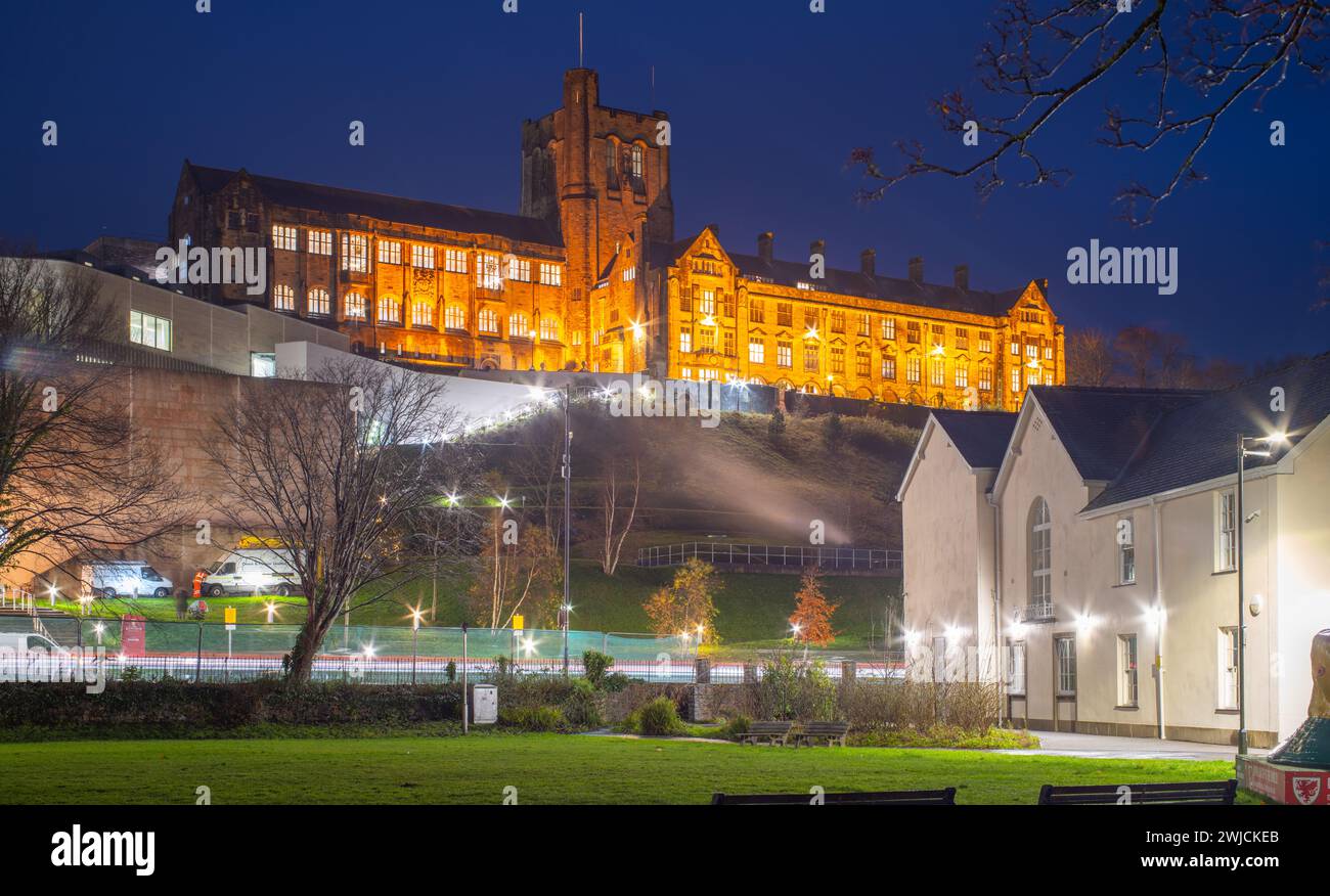 Bangor University, Gwynedd, North Wales. Image taken in December 2023 ...