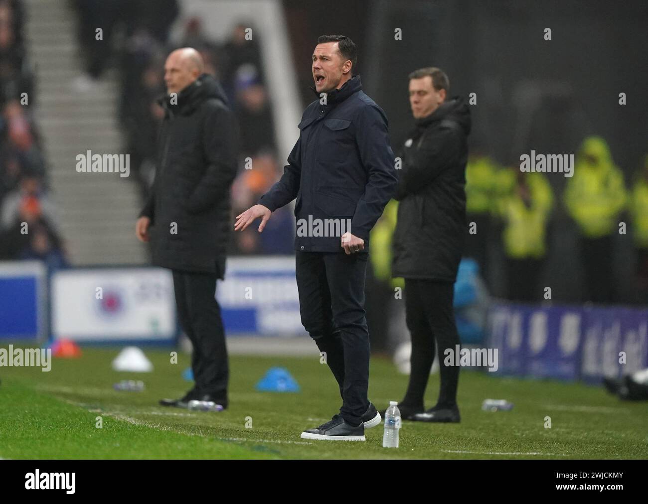 Ross County interim manager Don Cowie on the touchline during the cinch ...