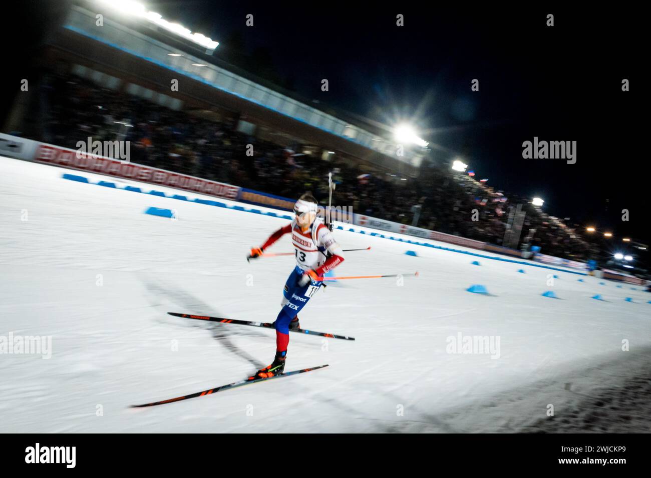 Czech Michal Krcmar in action during the Men's individual race - 20 km ...