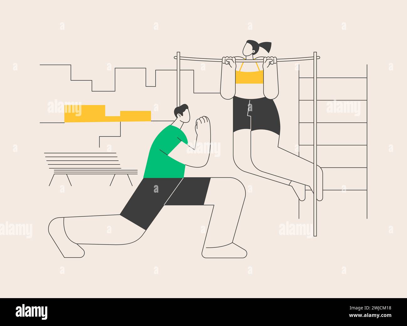 Outdoor workout abstract concept vector illustration Stock Vector Image ...