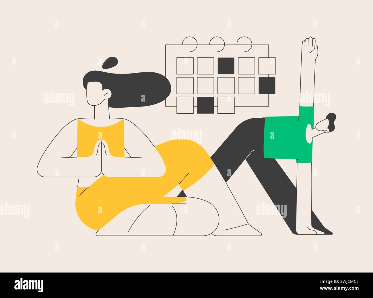 Ashtanga yoga vector hi-res stock photography and images - Alamy