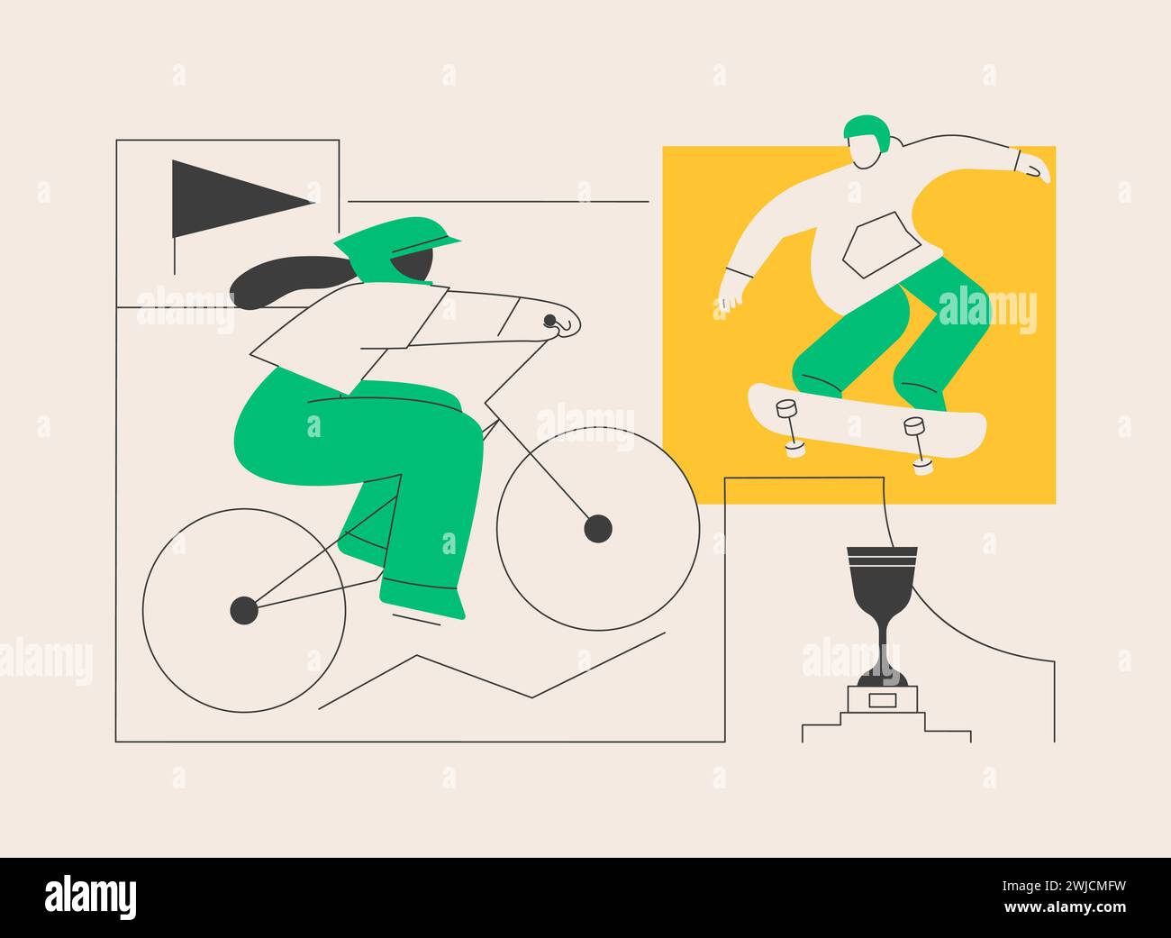 Extreme camp abstract concept vector illustration Stock Vector Image ...