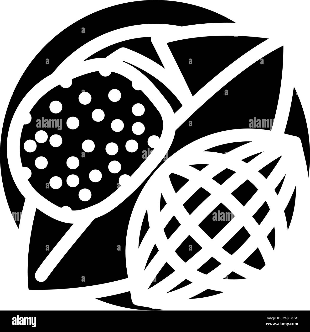 mango sticky rice thai cuisine glyph icon vector illustration Stock ...