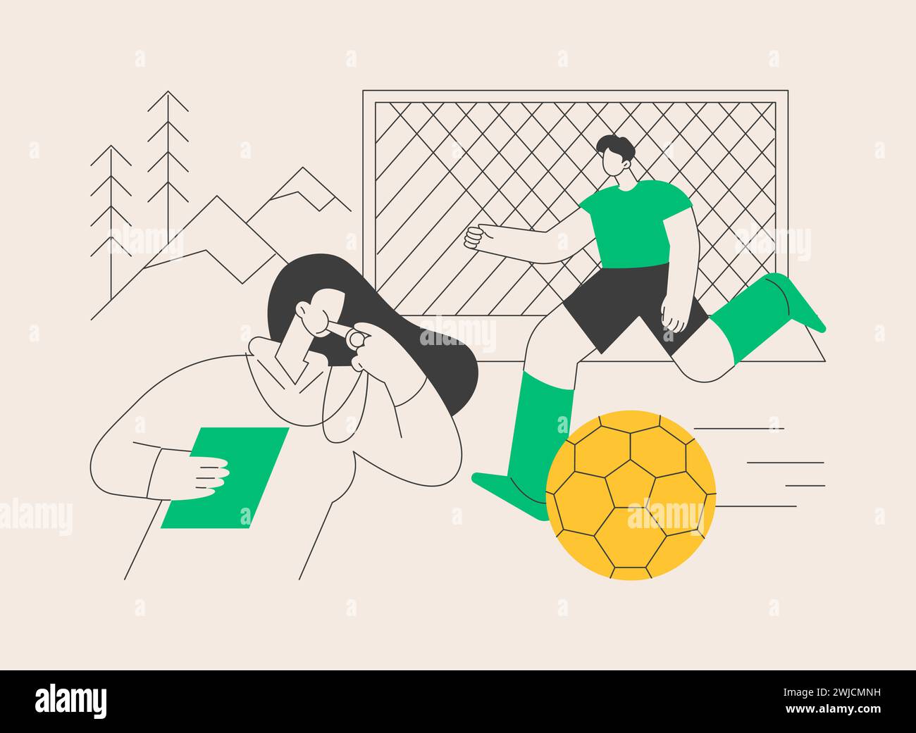 Soccer camp abstract concept vector illustration Stock Vector Image ...