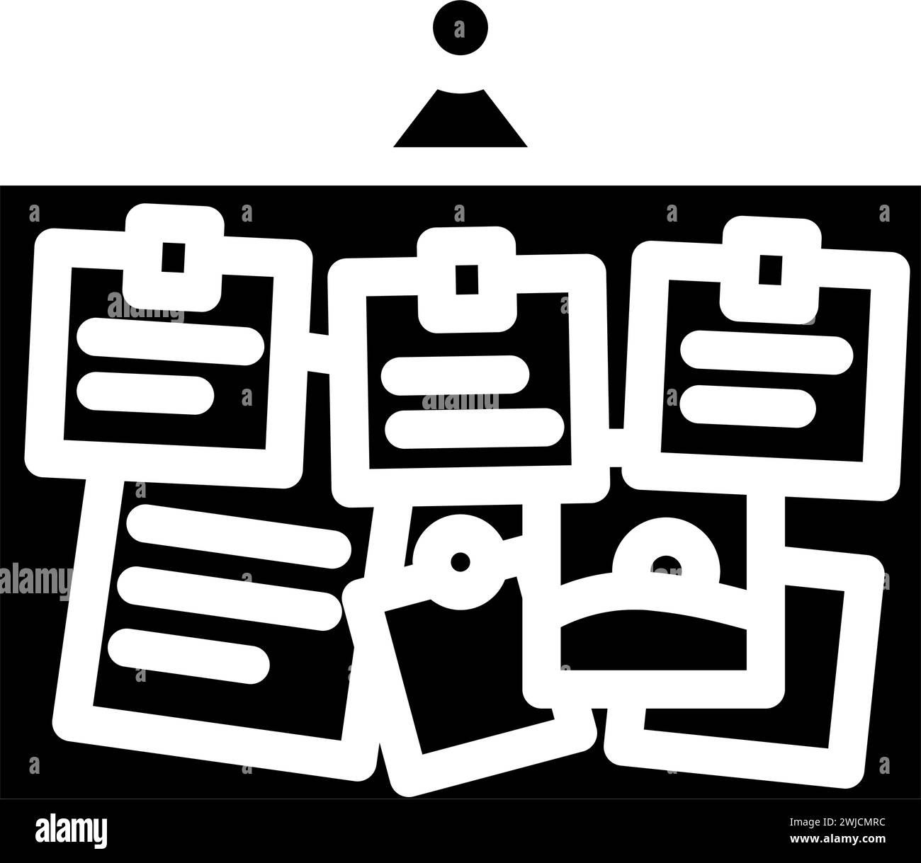 mood board ux ui design glyph icon vector illustration Stock Vector Image & Art - Alamy