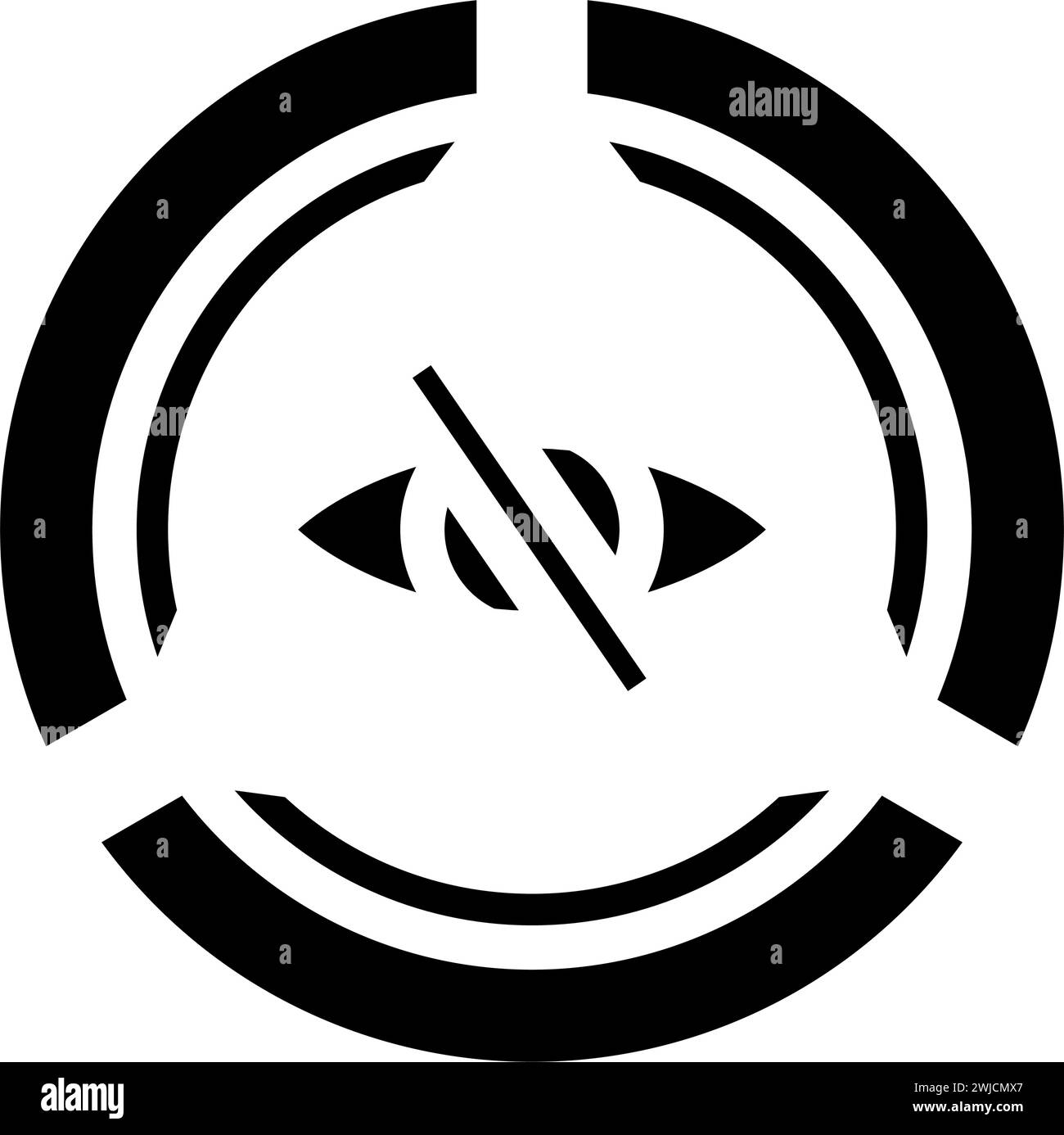 color accessibility ux ui design glyph icon vector illustration Stock ...