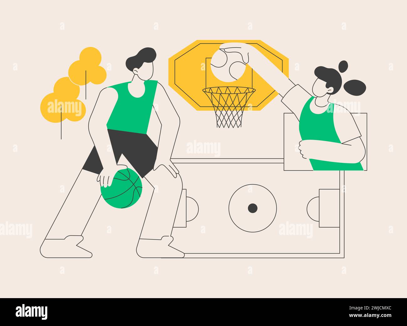 Basketball camp abstract concept vector illustration Stock Vector Image ...