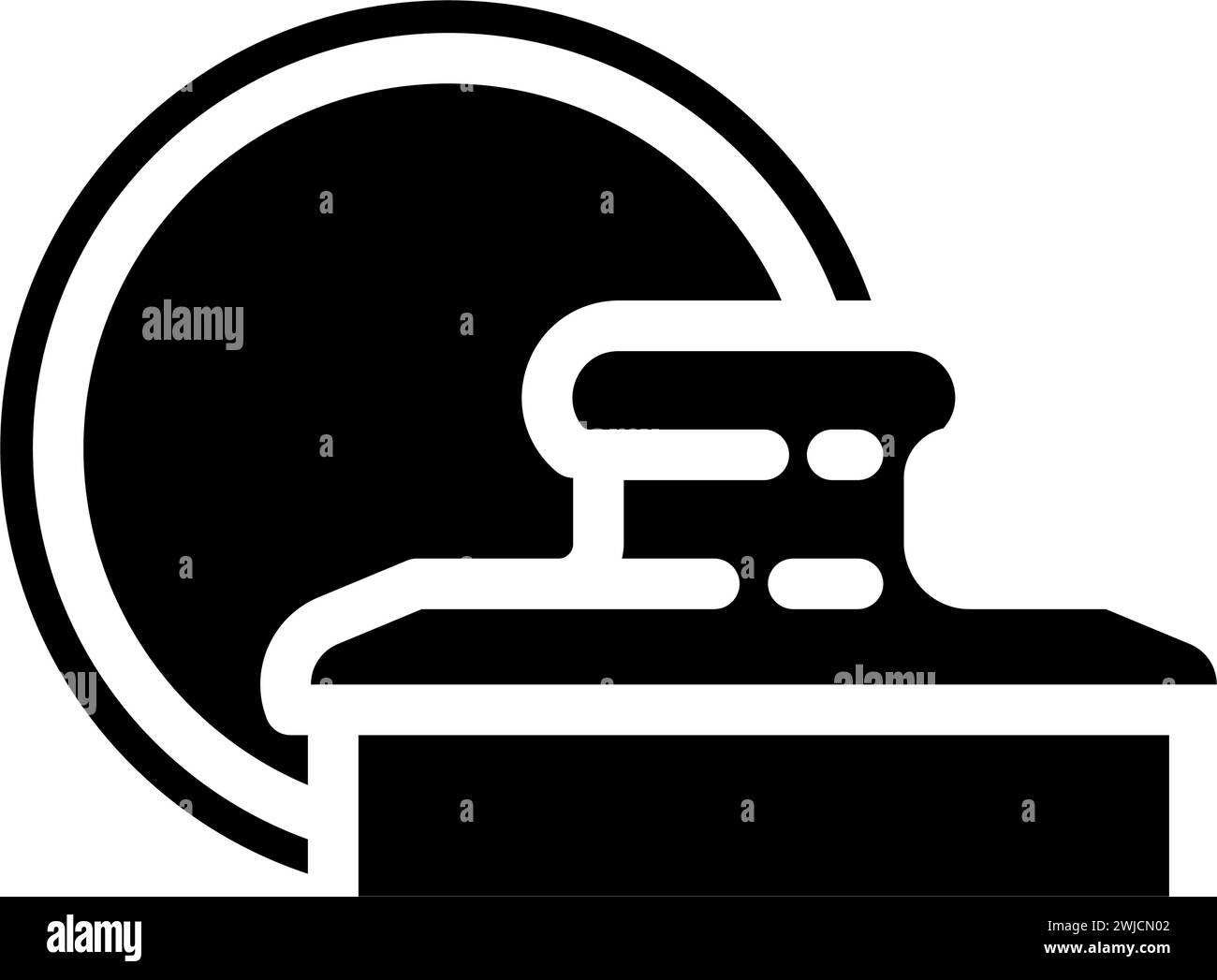 wax applicator hair salon glyph icon vector illustration Stock Vector ...