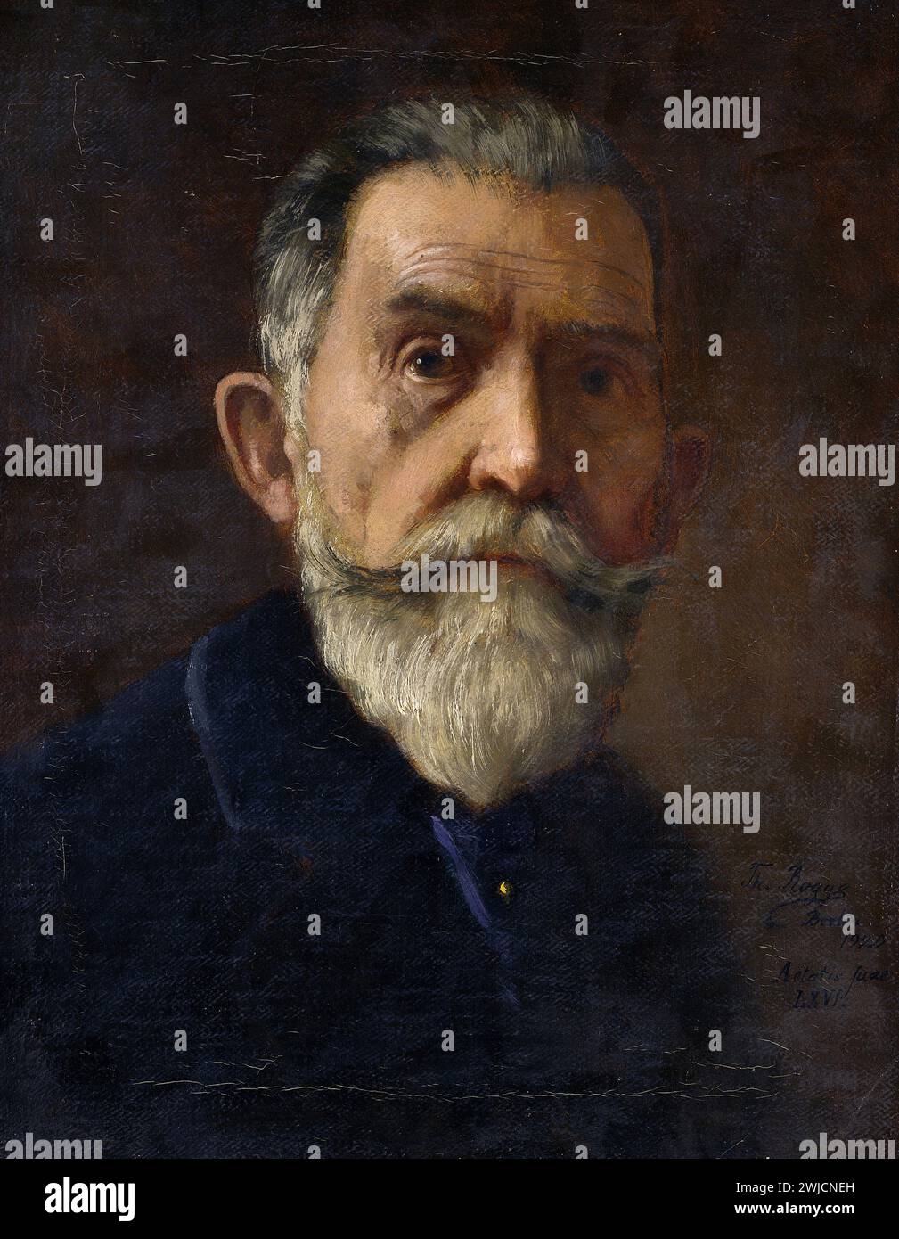 Self-portrait. Theodor Rogge. 1920 Stock Photo - Alamy