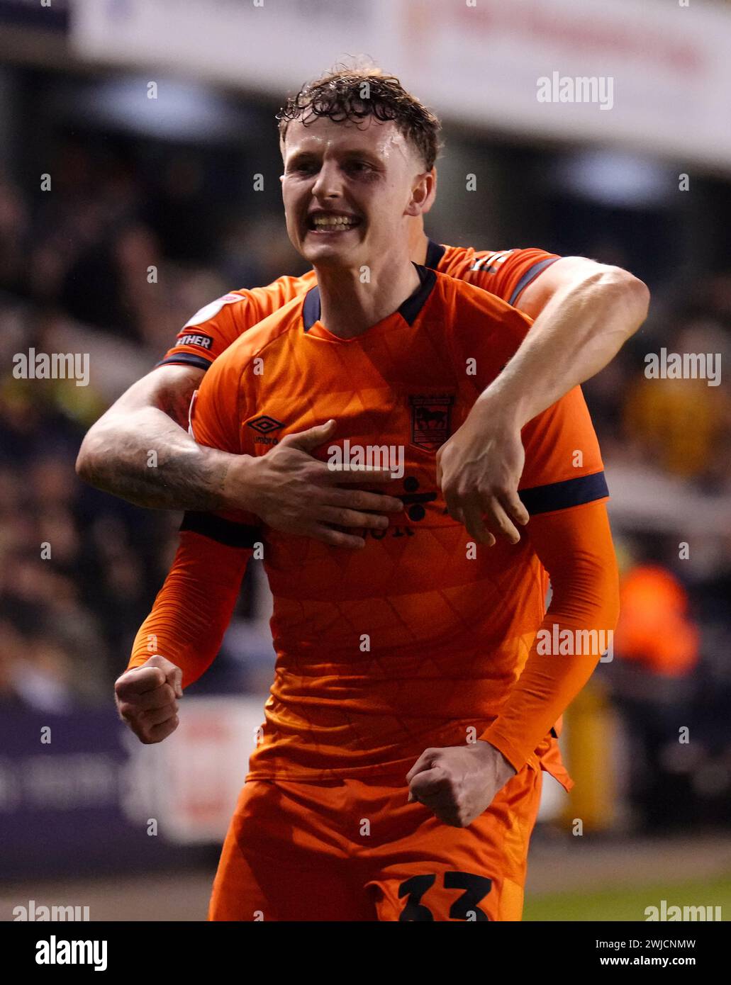Ipswich Town's Nathan Broadhead celebrates scoring their side's first ...