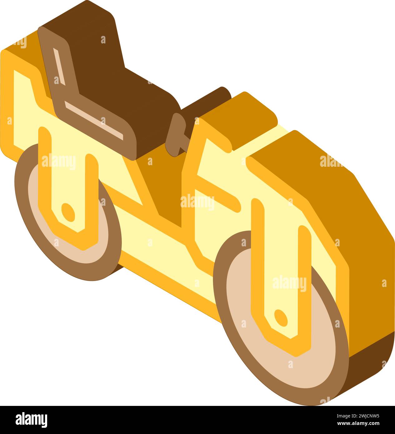 compaction roller construction vehicle isometric icon vector ...