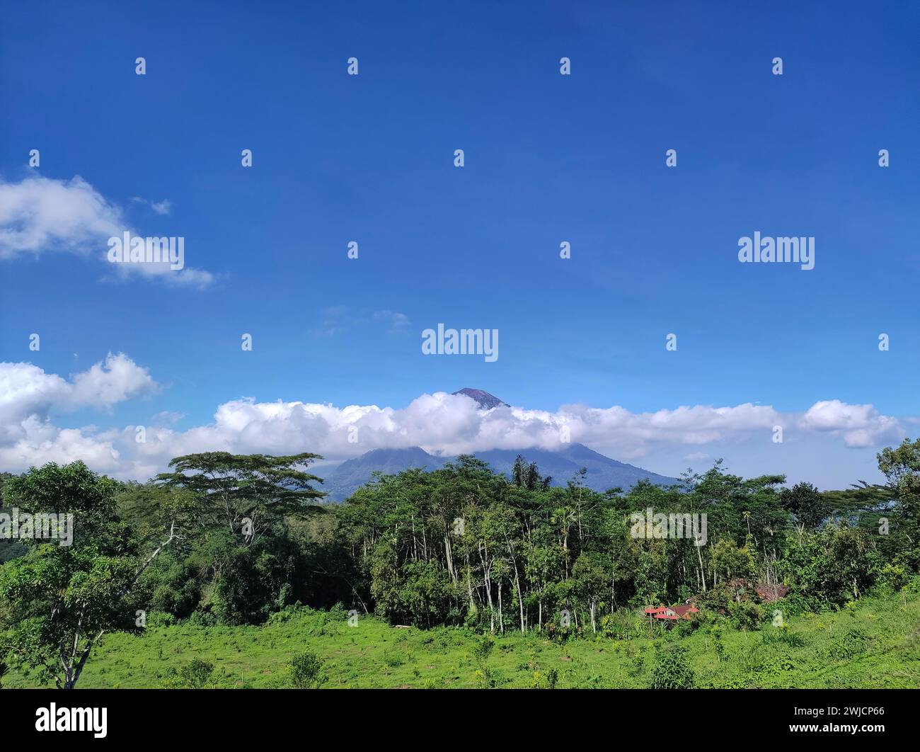 Mountain Merapi volcano onJava, Indonesia Stock Photo - Alamy