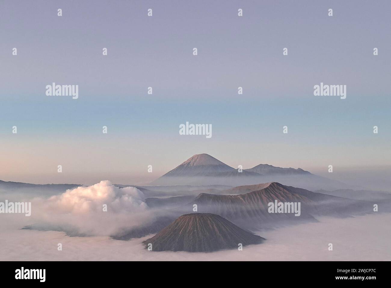 Mount Bromo volcano on the island of East Java, Indonesia Stock Photo ...