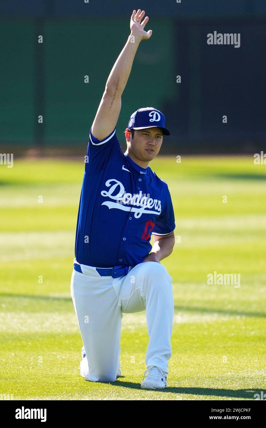 Los Angeles Dodgers designated hitter Shohei Ohtani participates in ...