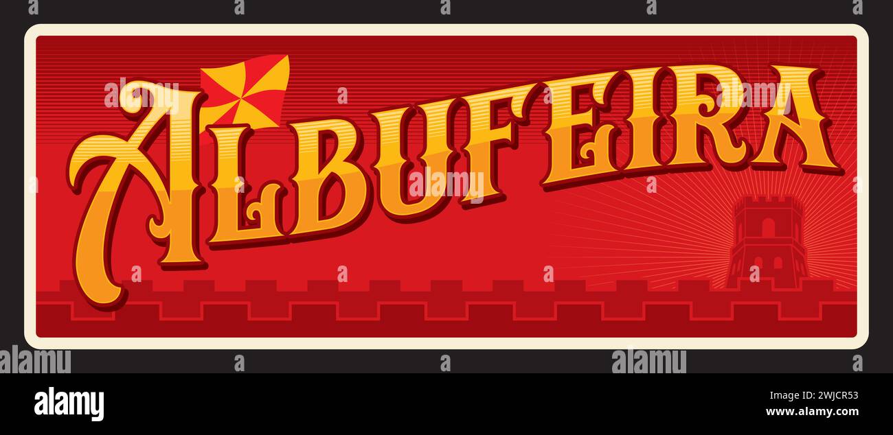 Portugal albufeira old town Stock Vector Images - Alamy