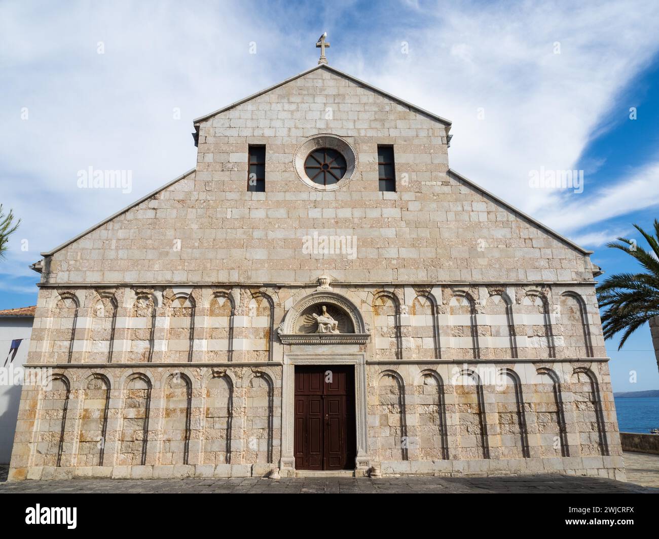 Former Cathedral of the Assumption of the Virgin Mary, west facade, Rab ...