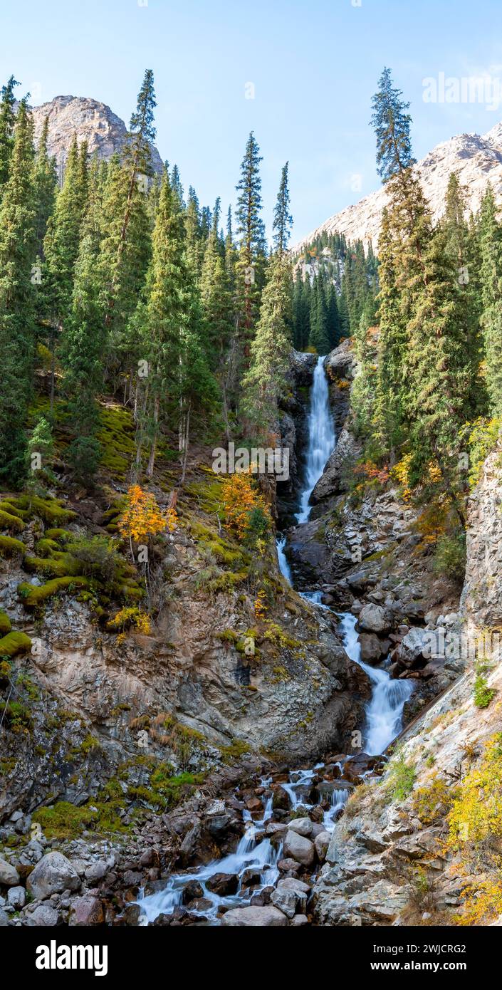 Barskoon waterfall hi-res stock photography and images - Alamy