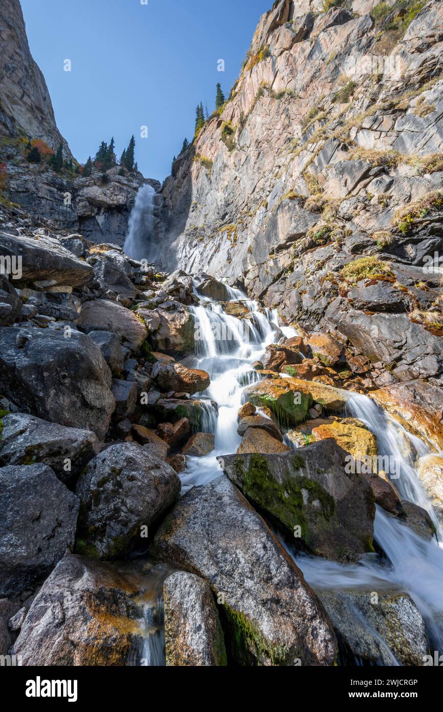 Barskoon waterfall hi-res stock photography and images - Alamy