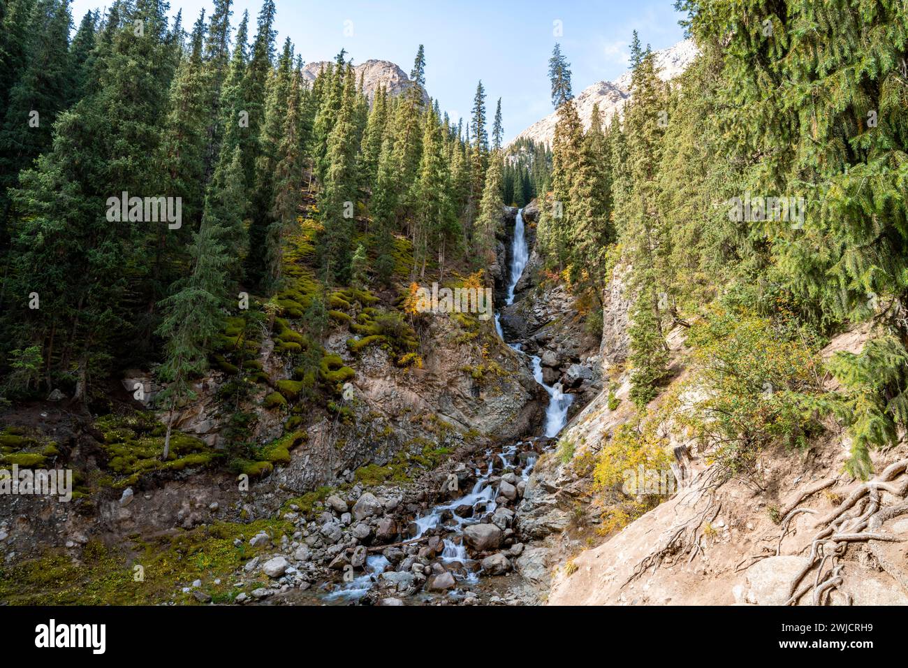 Barskoon waterfall hi-res stock photography and images - Alamy