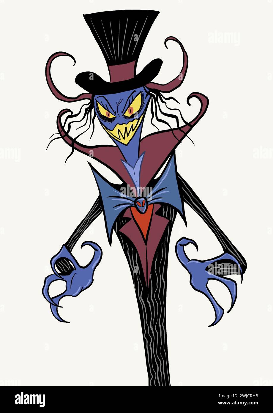 a demon illustration Stock Photo - Alamy