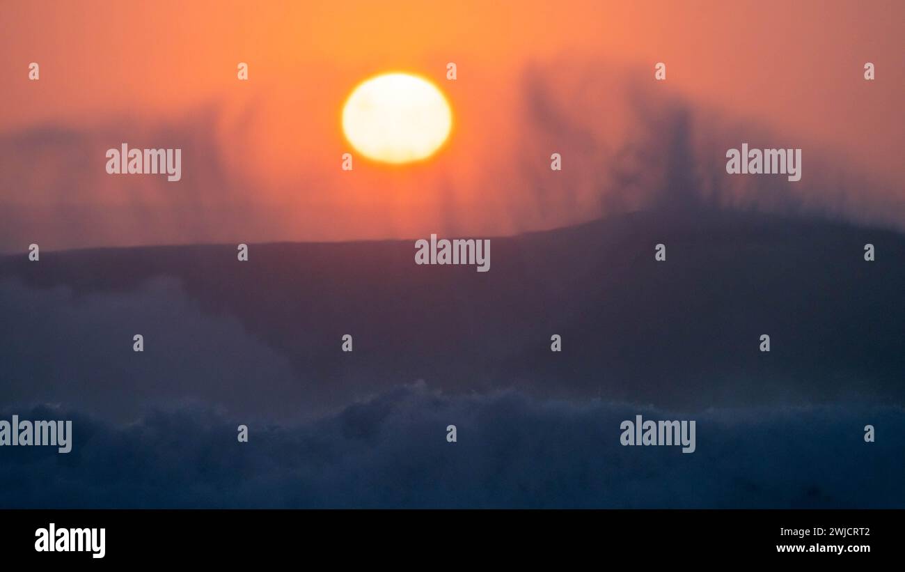 Nazare sunset hi-res stock photography and images - Alamy