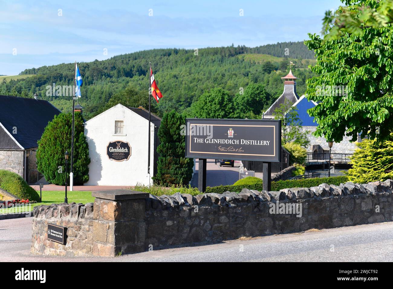 Glenfiddich Whisky Distillery, Dufftown, Scotland, Great Britain Stock ...