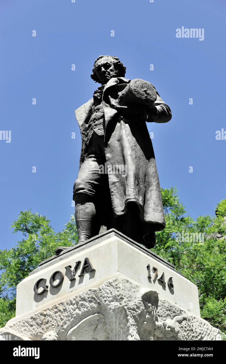 Monument to Francisco de Goya, Puerta Alte de Goya entrance, Museo del ...
