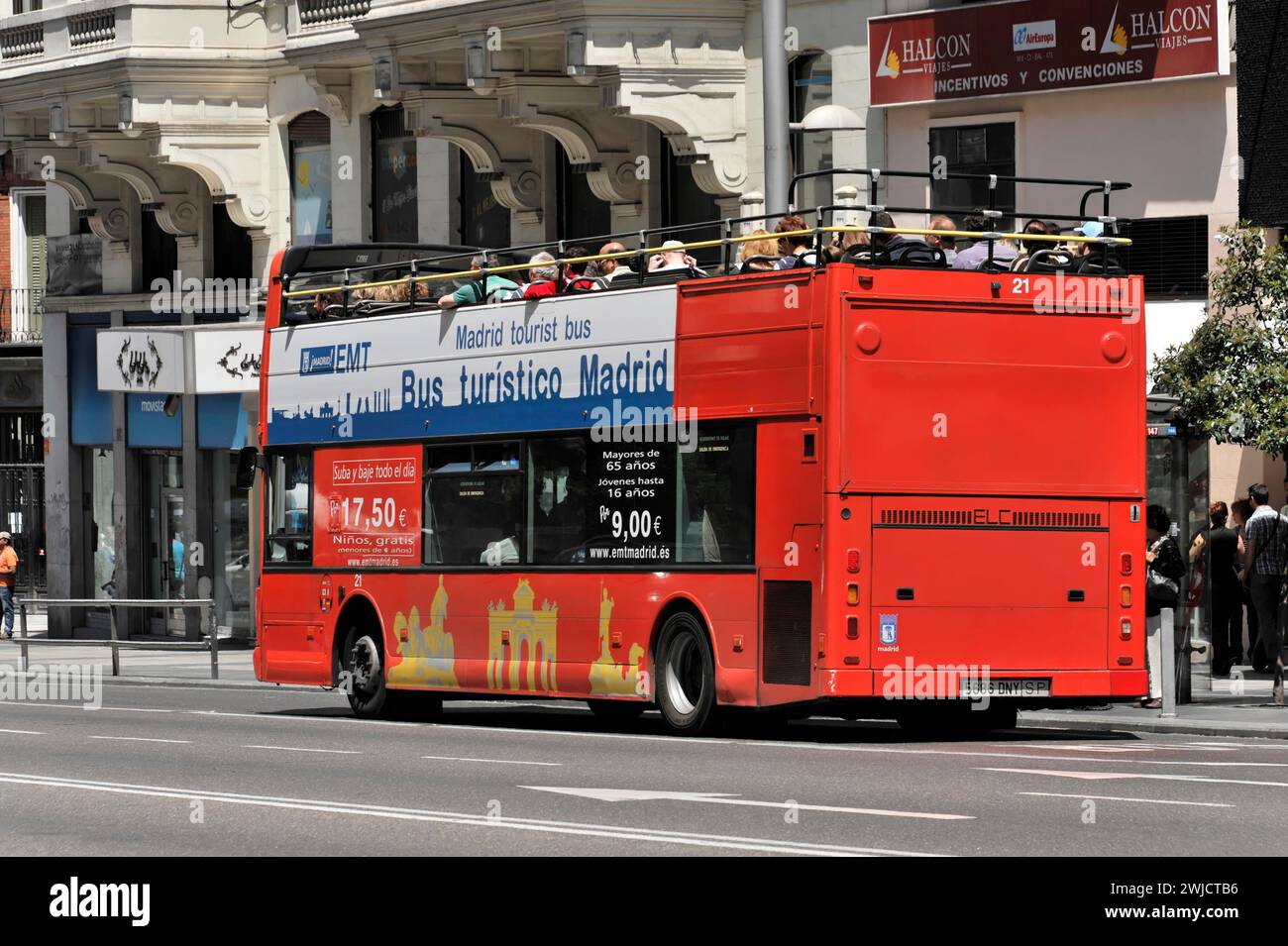 Bus turistico Madrid, Tourist bus Madrid Vision, Madrid, Spain Stock ...