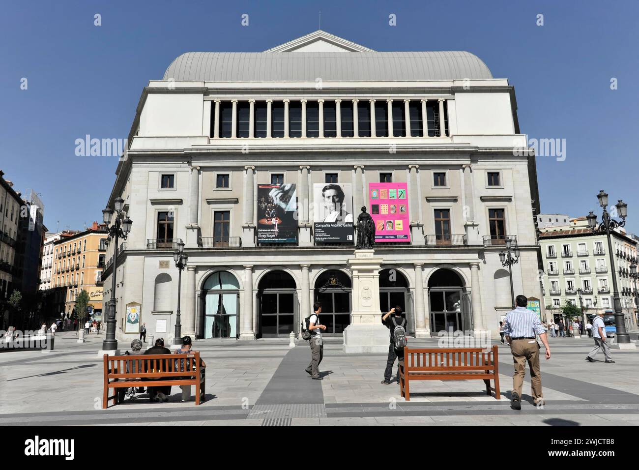 Opera, magnificent building, Madrid, capital, Spain Stock Photo - Alamy