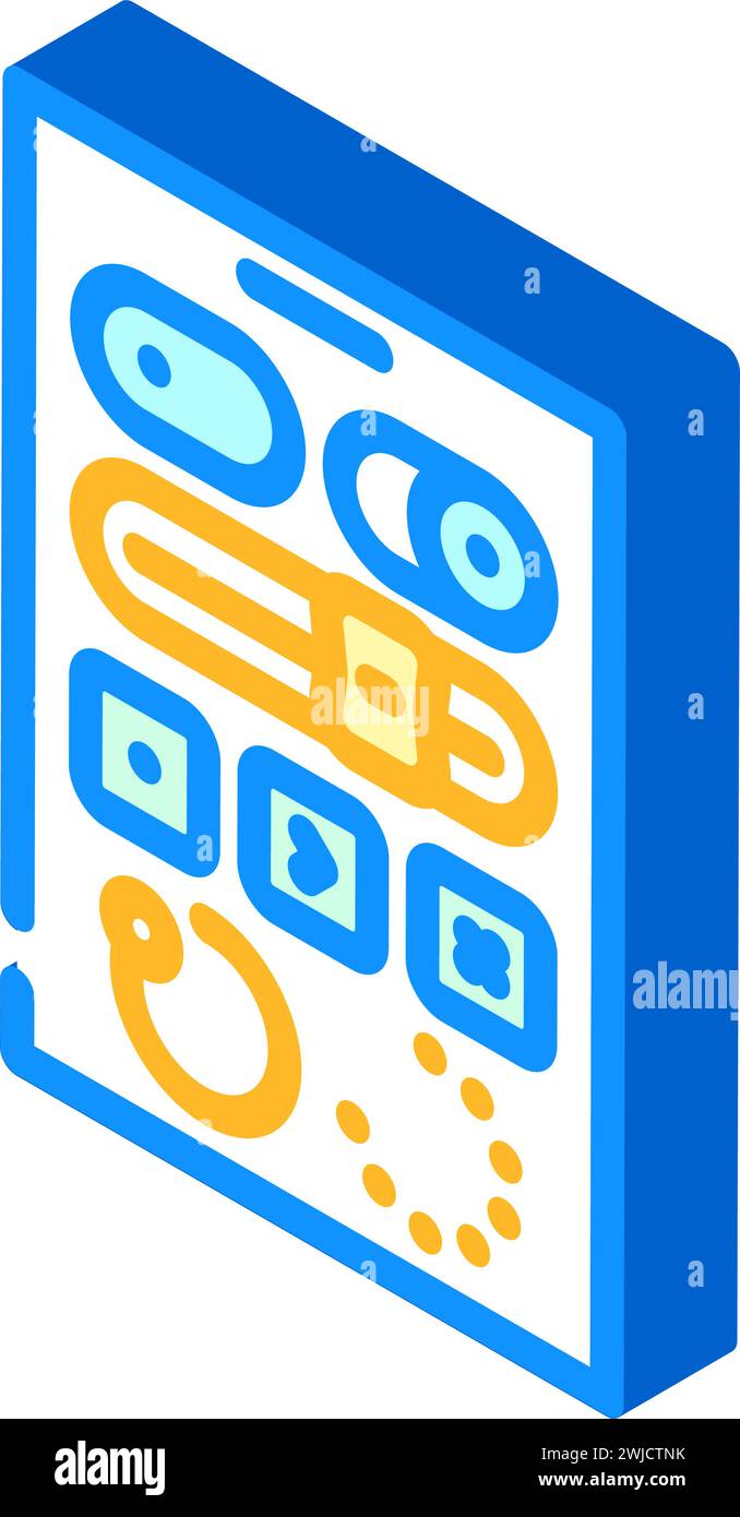 ui kit ux ui design isometric icon vector illustration Stock Vector ... ui kit ux ui design isometric icon vector illustration Stock Vector ...