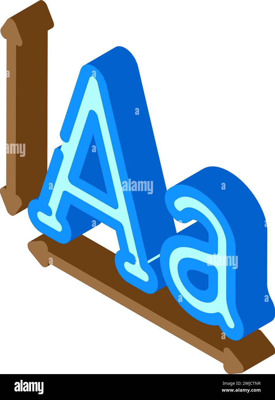 typography ux ui design isometric icon vector illustration Stock Vector ... typography ux ui design isometric icon vector illustration Stock Vector ...