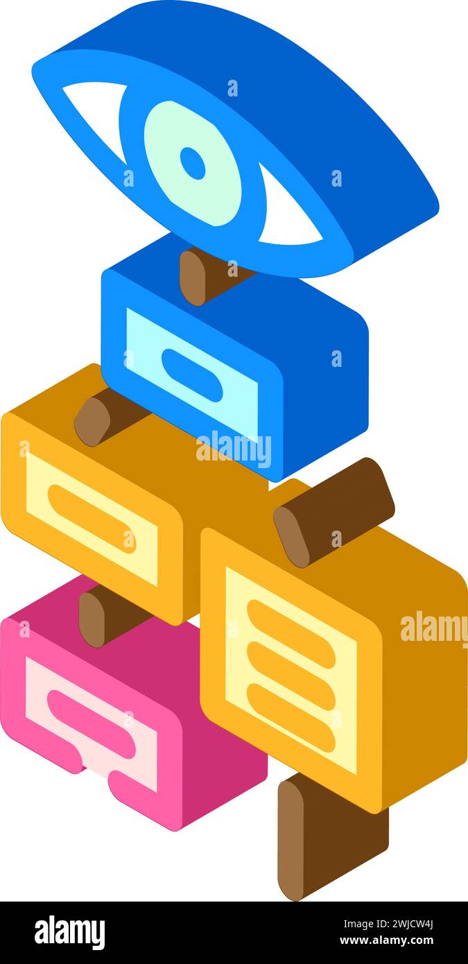 visual hierarchy ux ui design isometric icon vector illustration Stock ... visual hierarchy ux ui design isometric icon vector illustration Stock ...