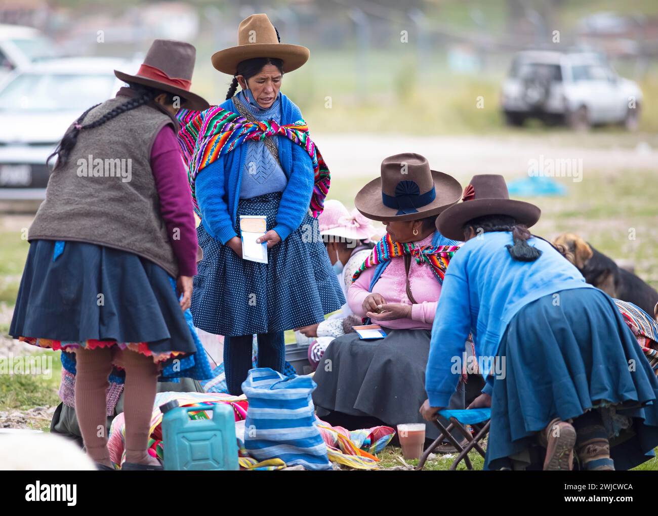 Peruvian woman in traditional traditional costume at the indigenous ...