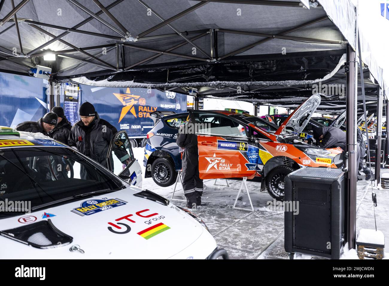 62 Max SMART, Cameron FAIR, Fiesta Rally3, service during the Rally ...