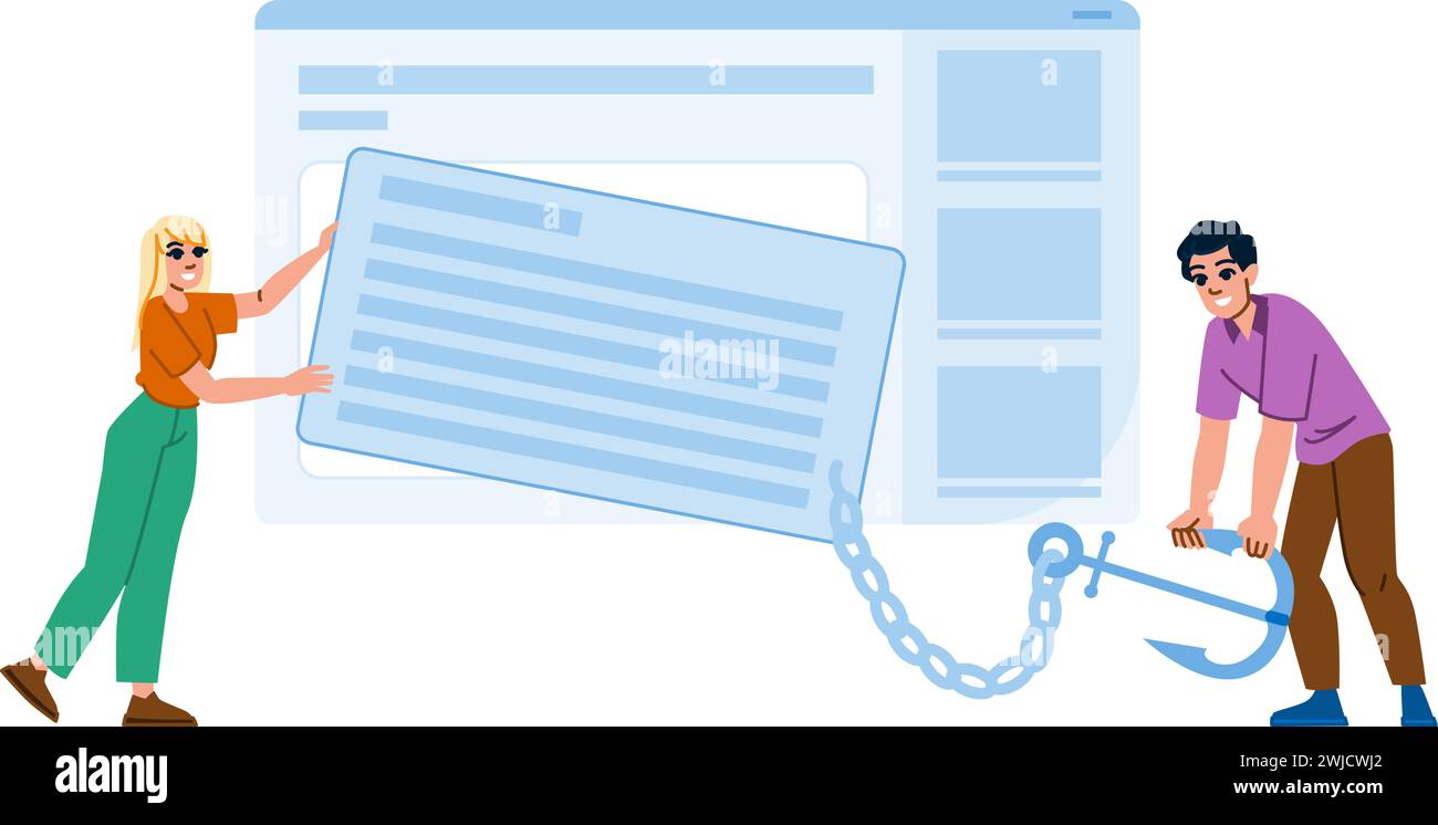 link anchor text vector Stock Vector Image & Art - Alamy