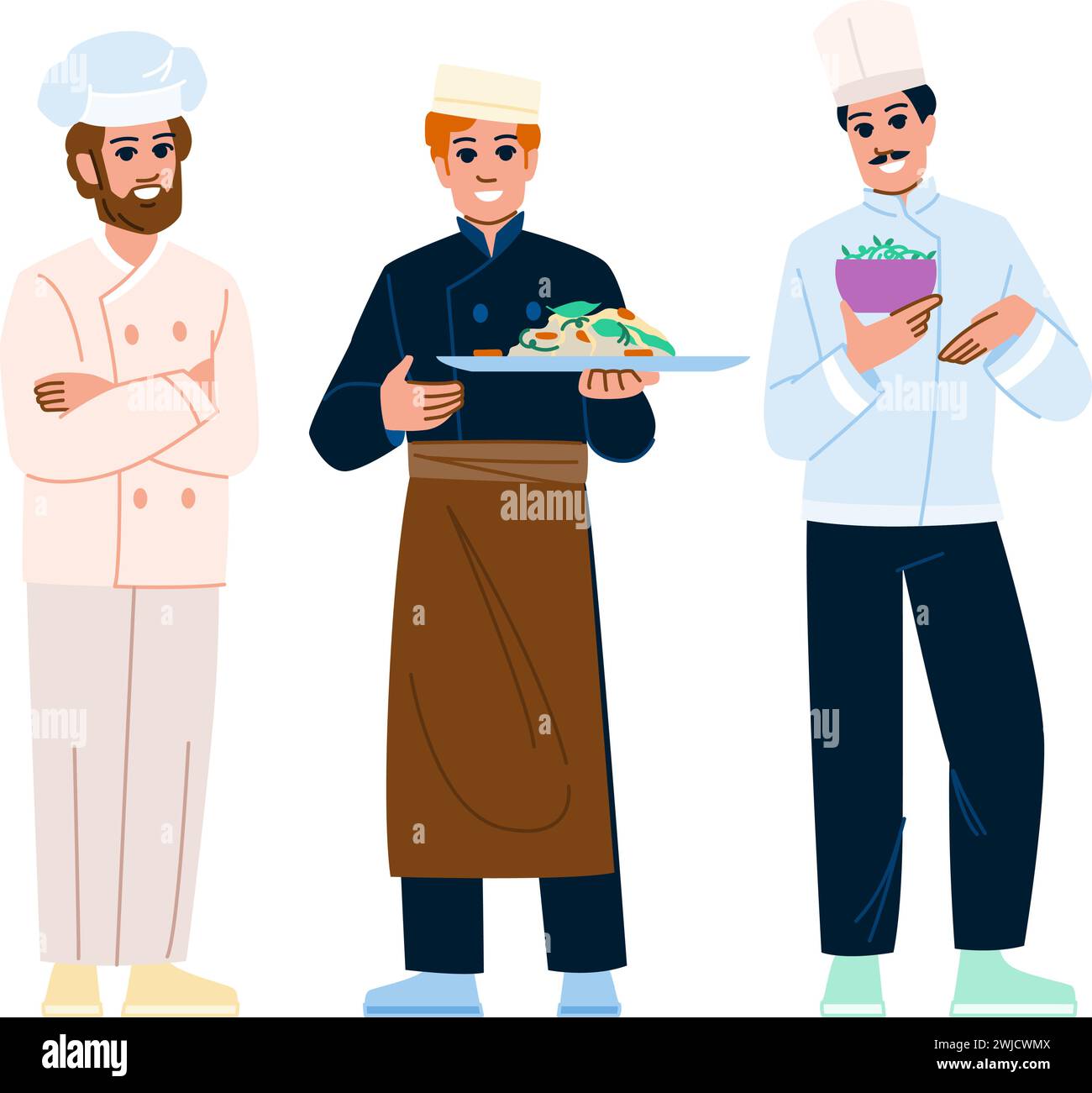 kitchen chef man vector Stock Vector Image & Art - Alamy