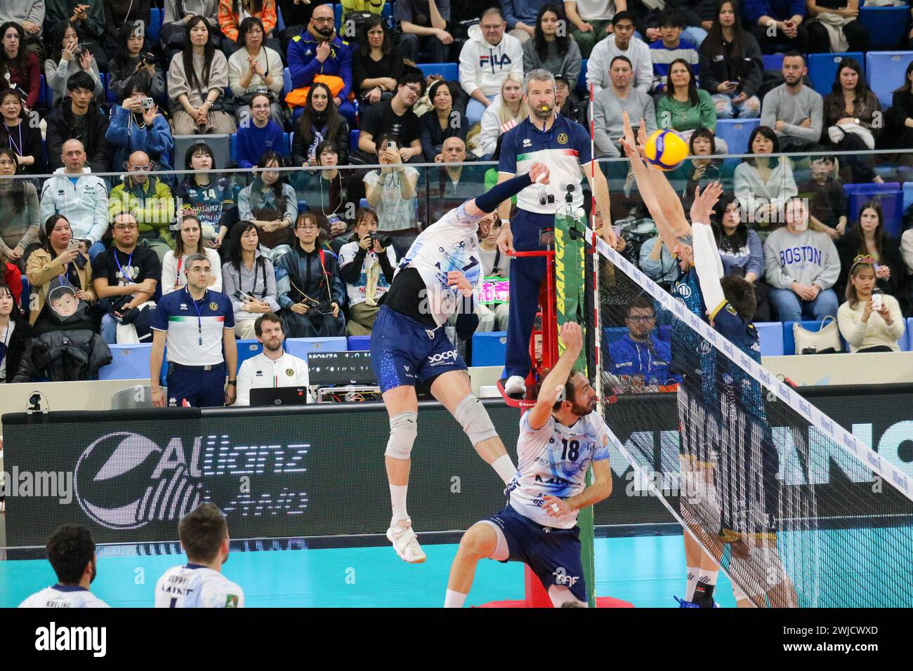 Milano, Italy. 14th Feb, 2024. STEPHEN MAAR (MIN VERO VOLLEY MONZA ...
