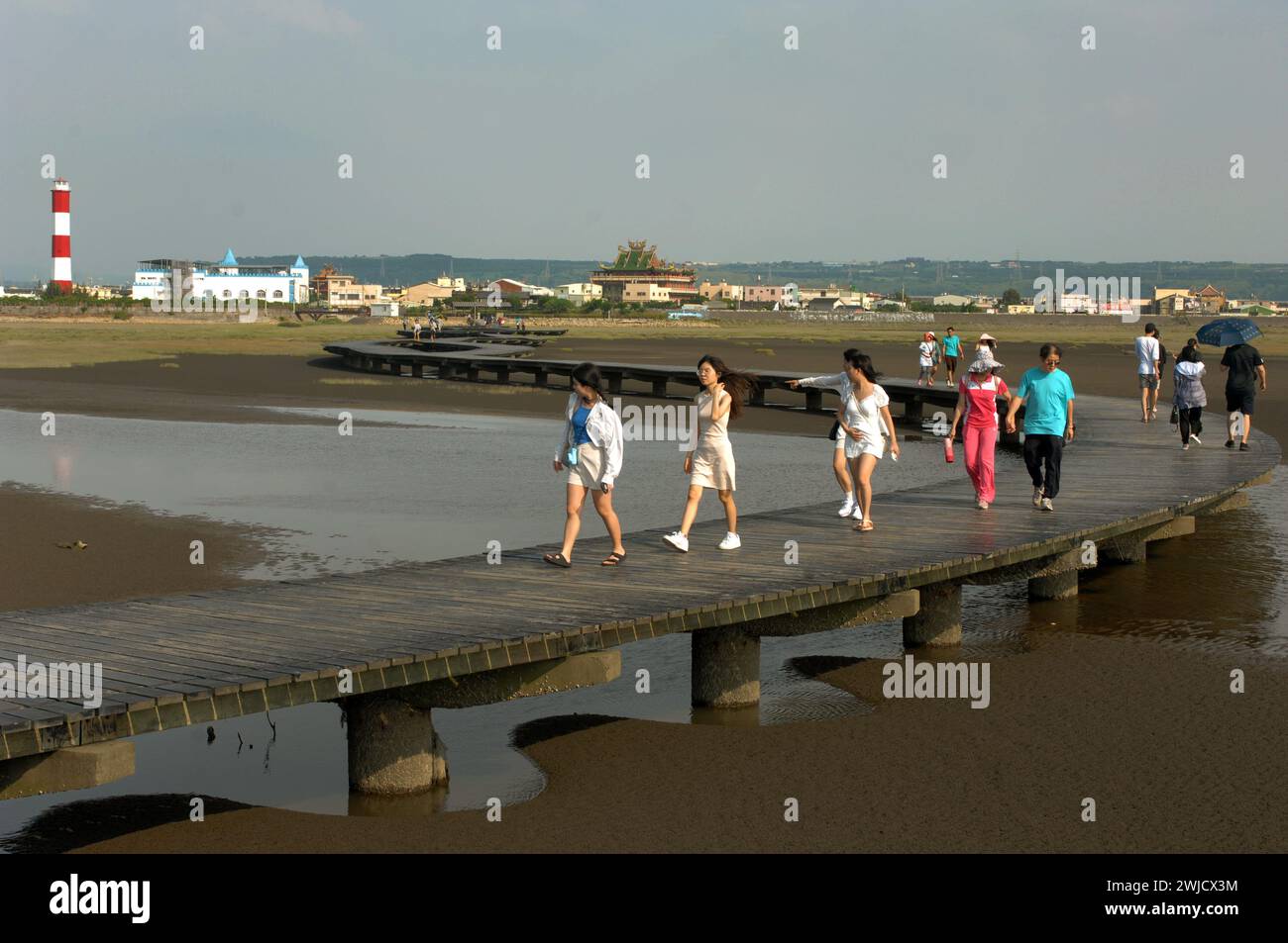 Gaomei Wetland Preservation Area, Gaomei Wetlands, Taichung, Tawain ...