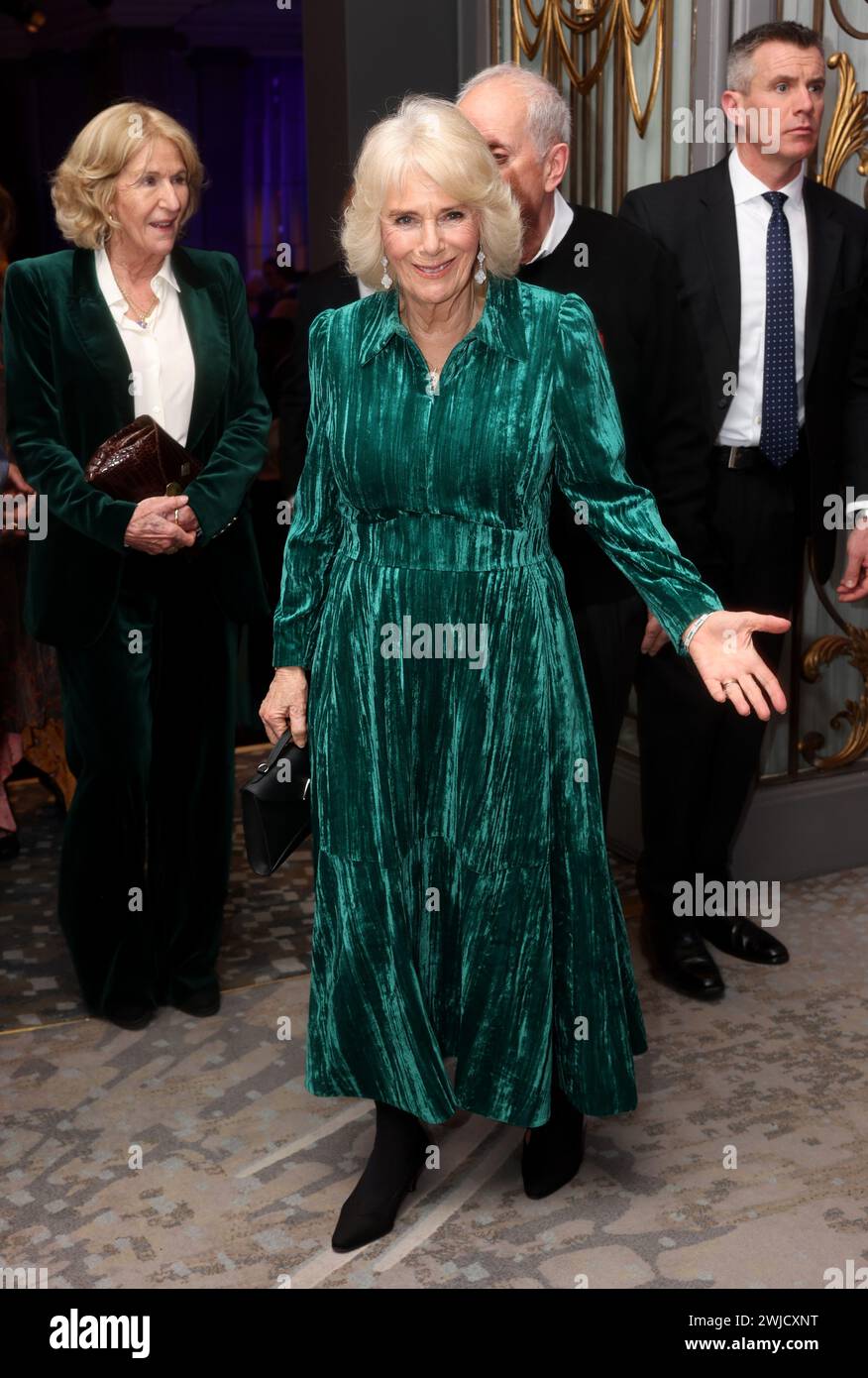 Queen Camilla attends a Celebration of Shakespeare event at Grosvenor ...