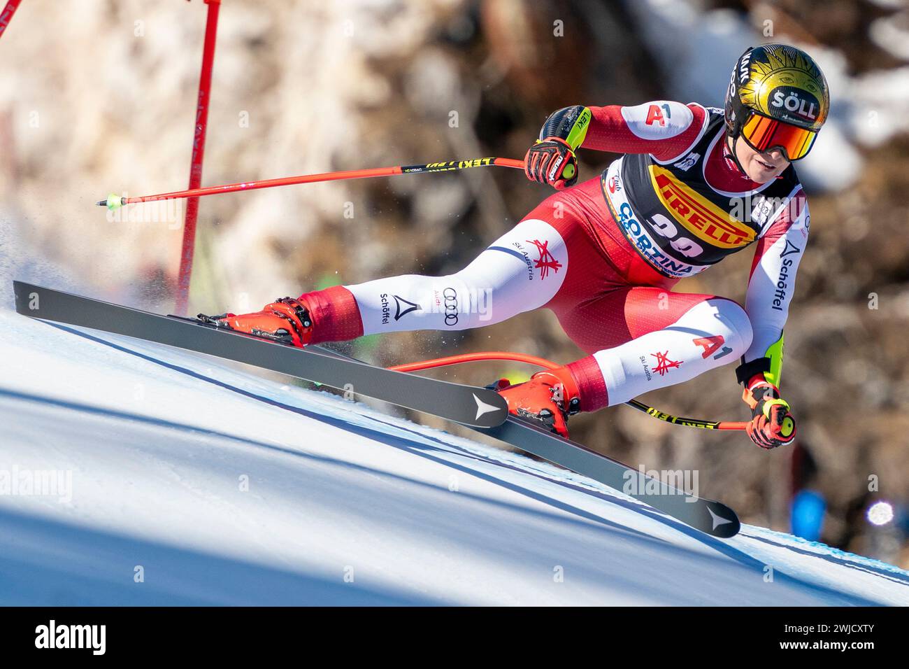 Cortina d’Ampezzo, Italy 28 January 2024. AGER Christina(Aut) competing ...