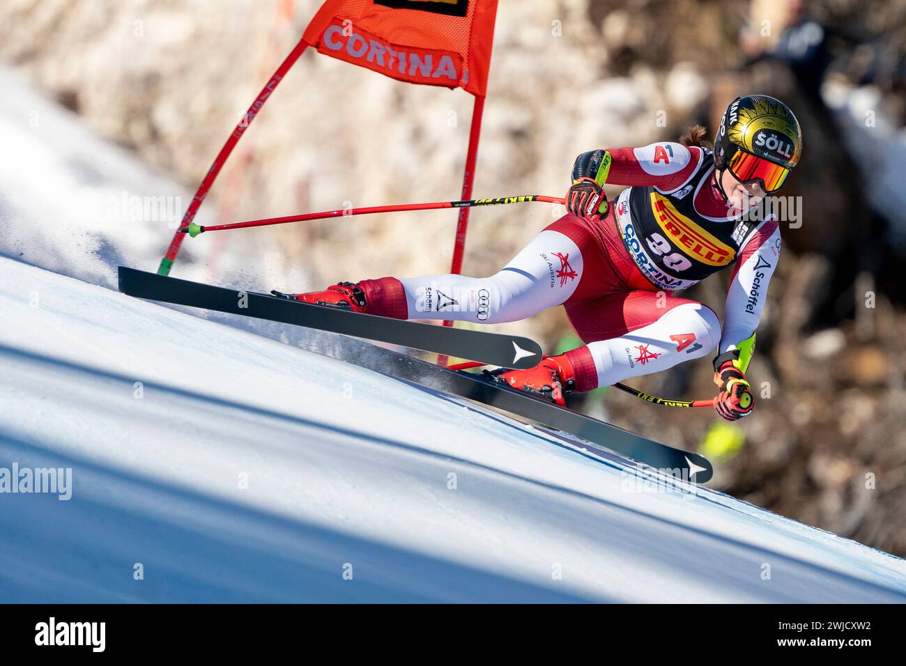 Cortina d’Ampezzo, Italy 28 January 2024. AGER Christina(Aut) competing ...