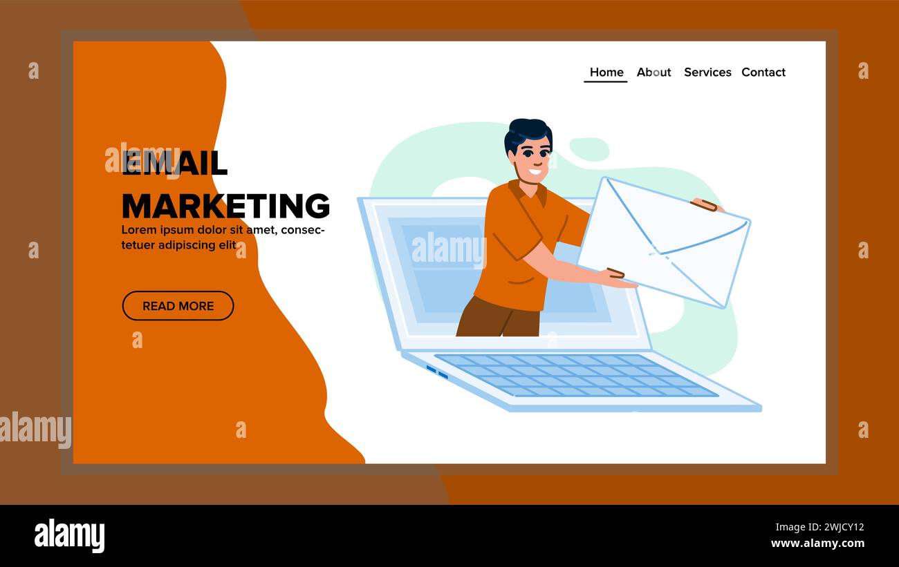 message email marketing vector Stock Vector Image & Art - Alamy