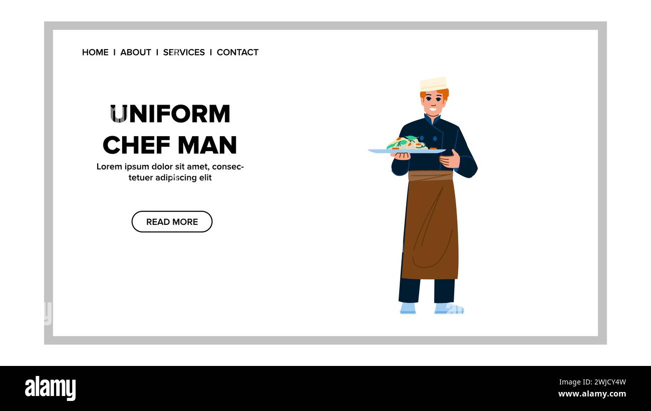 food uniform chef man vector Stock Vector Image & Art - Alamy