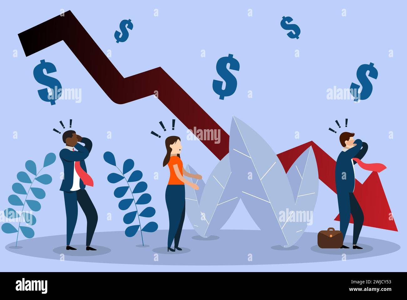 Going bankrupt Stock Vector Images - Alamy