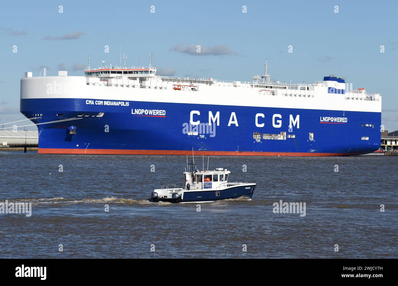 Indianapolis, a new line of CMA CGM LNG powered vehicle carrying ships ...